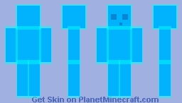 blue slime Minecraft Skin