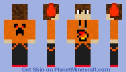 Fire boy Minecraft Skin