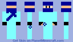 blue ninja Minecraft Skin