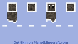grey ghost Minecraft Skin