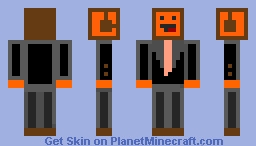 orange skin by EthanTheLegend! :) Minecraft Skin