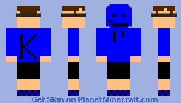 dexi blue Minecraft Skin