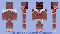 protogen red Minecraft Skin