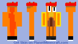 Orange Dude Minecraft Skin
