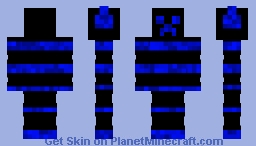 CyBlue Creeper Minecraft Skin