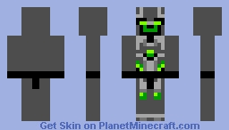 Green & Gray knight Minecraft Skin