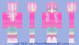 pink themed skin 2 Minecraft Skin