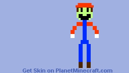 Mario stickman Minecraft Skin