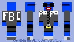 FBI Cookie Monster Minecraft Skin