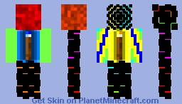 rainbow torch made by Nila Minecraft Skin