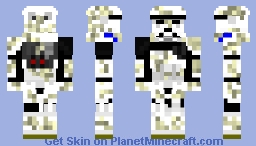 sand trooper stormtrooper Minecraft Skin