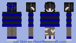 blue themed skin Minecraft Skin