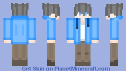 Blue n' Green Gamer Minecraft Skin
