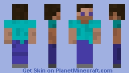 8-bit Steve Minecraft Skin