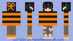 orange themed skin Minecraft Skin