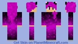 Soulbound girl (Purple fire) Minecraft Skin
