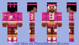 Vikkstar Pink Parrots Minecraft Skin