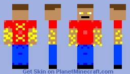 Lightning man Minecraft Skin