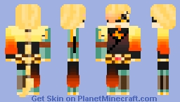 Crab in Orange Minecraft Skin