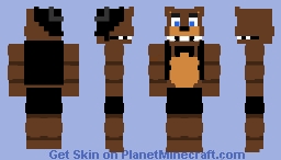 Stylized fnaf 1 Freddy Minecraft Skin