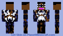 Jb trenisfroming into venom Minecraft Skin