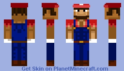 Buff Mario Minecraft Skin