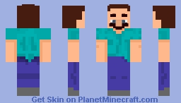 Mario Steve Minecraft Skin