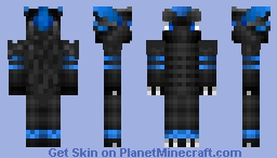 Deep Blue Monster Minecraft Skin