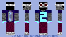 Grey Z0MBlEM0M Minecraft Skin