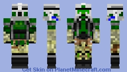 clone commander Gree Minecraft Skin