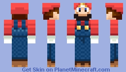 Enhanced Classic Mario skin Minecraft Skin