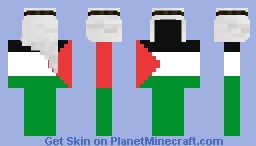 Palestine & Glasses Minecraft Skin