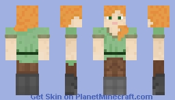Upgraded Alex skin Minecraft Skin