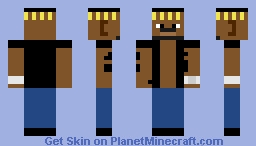juice wrld with black puffer jacket Minecraft Skin