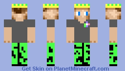 human with crown Minecraft Skin