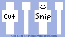 snipcut Minecraft Skin
