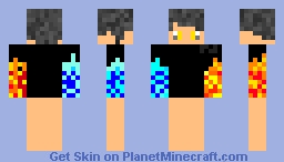Fogo e Gelo Minecraft Skin