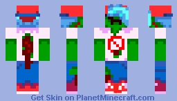 BF FNF ZOMBIE Minecraft Skin