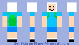 Finn The Human - Adventure Time Minecraft Skin
