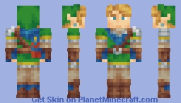 Hyrule Warriors Link Minecraft Skin
