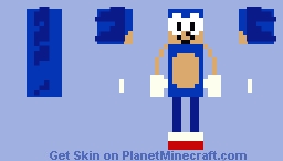 stringy sonic Minecraft Skin
