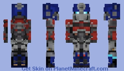 Optimus Prime Minecraft Skin