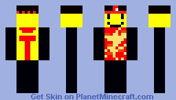 tango mangle b ut the cape is imbedded into his clothes Minecraft Skin