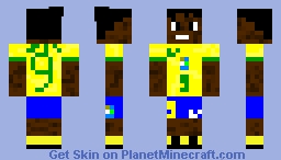 Endrick (Brasil) Minecraft Skin