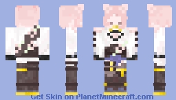 Female pink hair skin Minecraft Skin