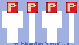 Lettercube P Minecraft Skin