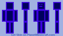 Navy Blob Minecraft Skin