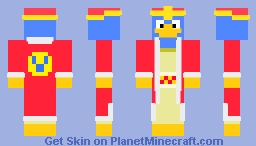 Masked Simplistic King Dedede Minecraft Skin