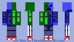 The Hive Styled Creeper YouTuber Minecraft Skin