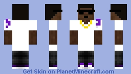 Grape Street Crips Member Minecraft Skin